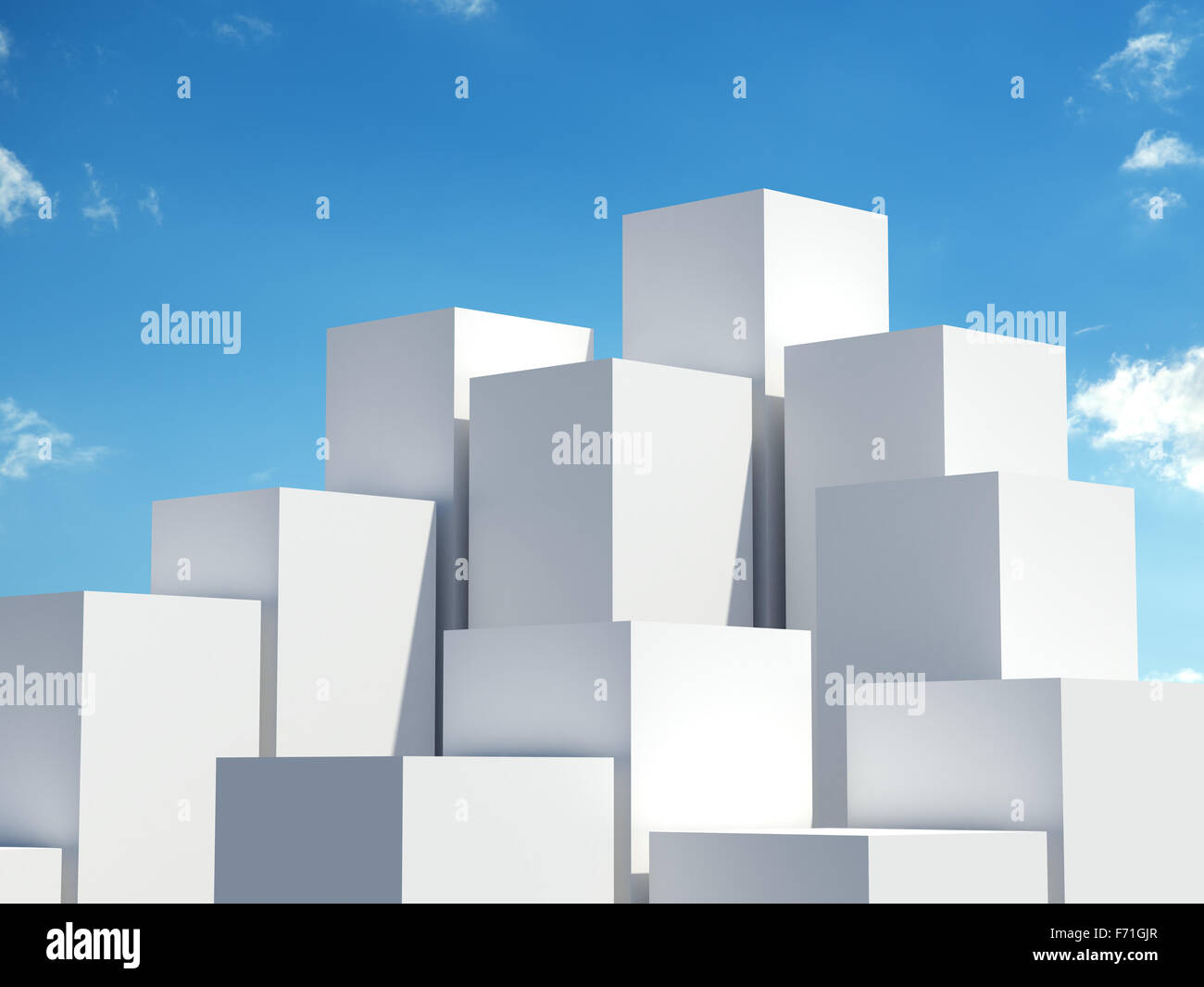 Stack of boxes Stock Photo - Alamy
