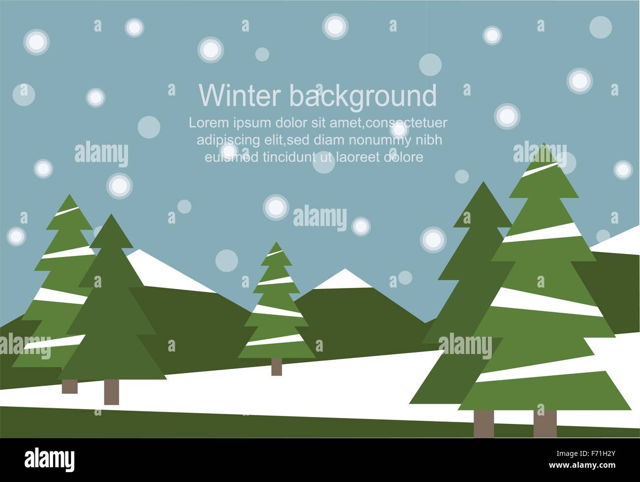 winter background ,tree 1 Stock Vector Image & Art - Alamy