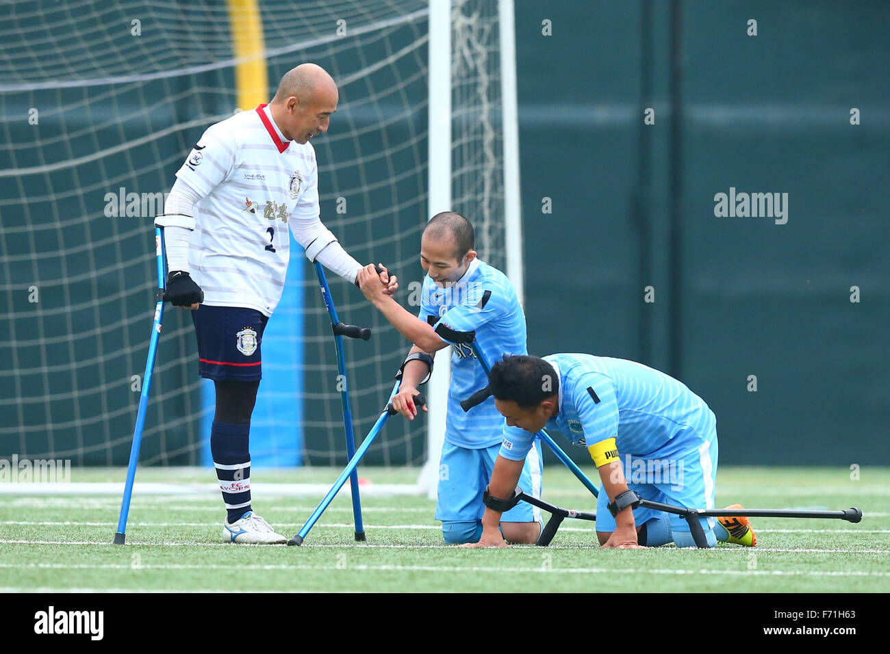 (L-R) Seiji Arai, Hiro Kayashima, NOVEMBER 23, 2015 - Amputee Football : Japan Amputee Football ...