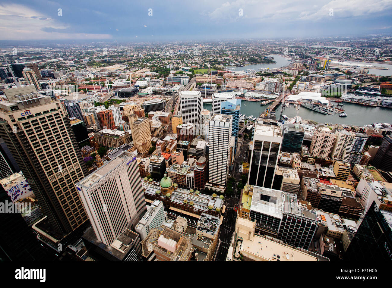 downtown sydney aerial view Stock Photo - Alamy