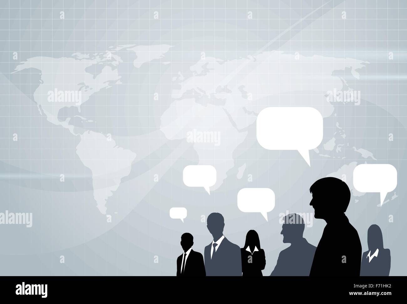 Businesspeople discussing map hi-res stock photography and images - Alamy