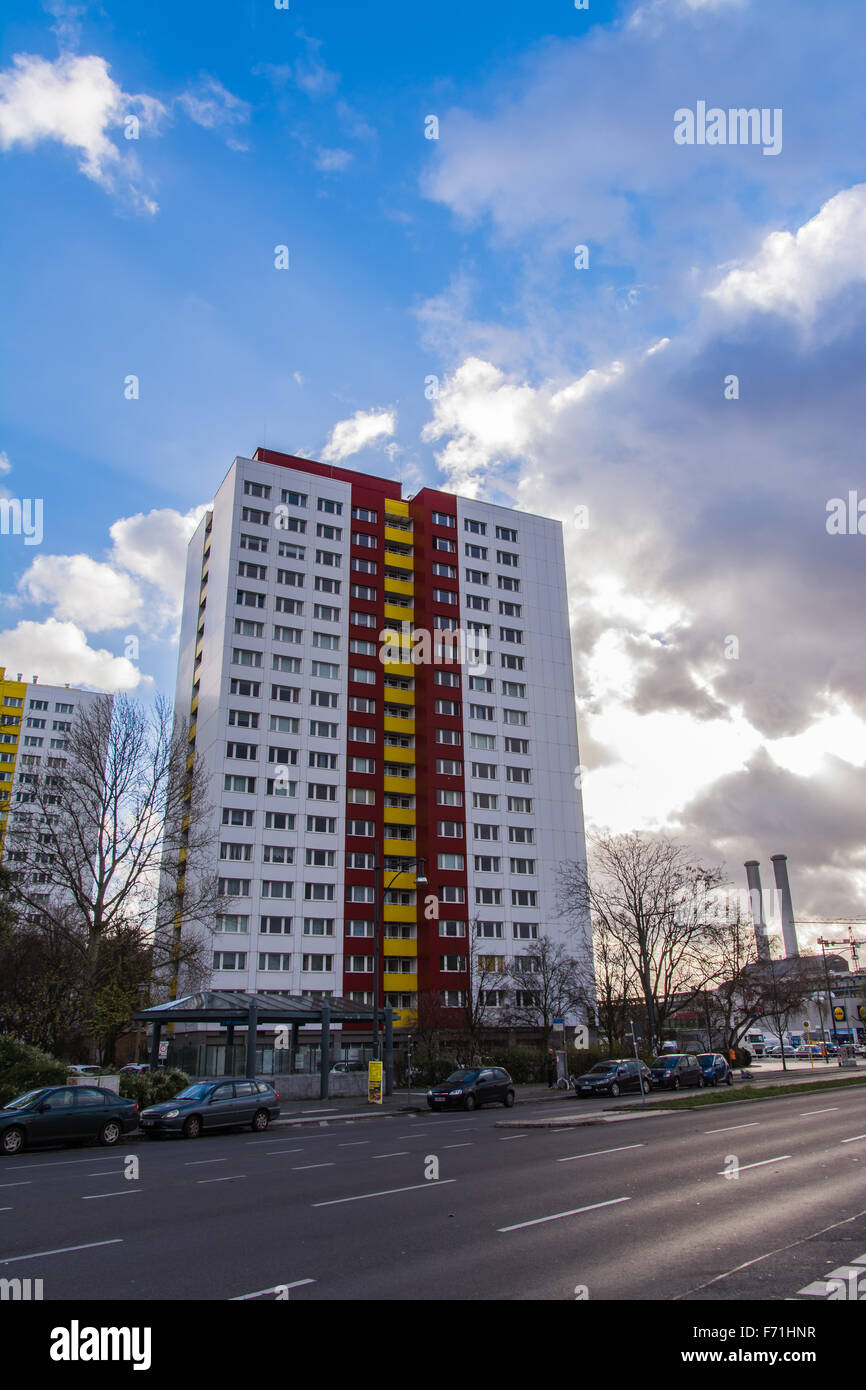 Apartment blocks in the former East Berlin, Germany Stock Photo - Alamy