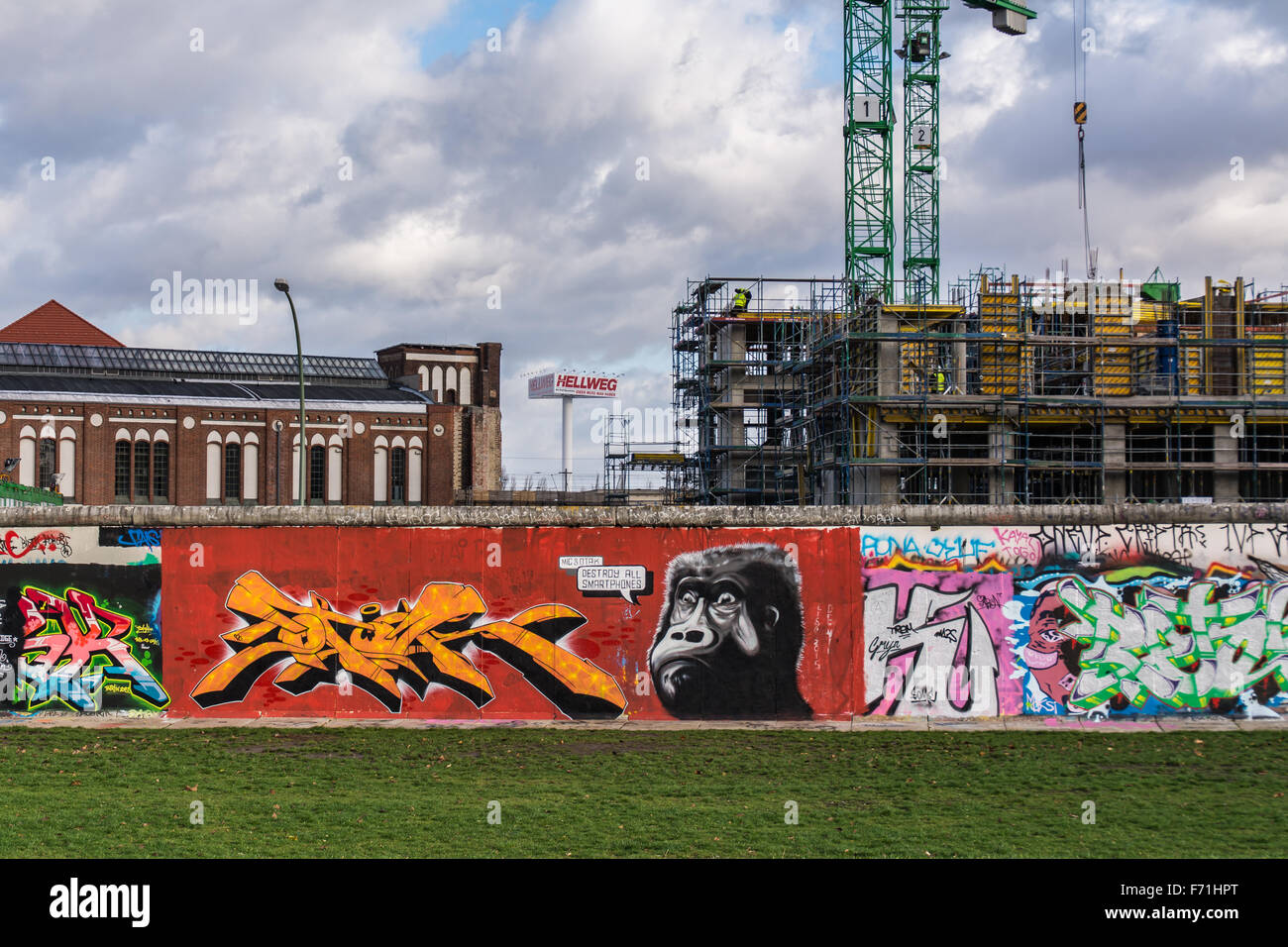Sections of the Berlin Wall in Berlin Germany Stock Photo - Alamy