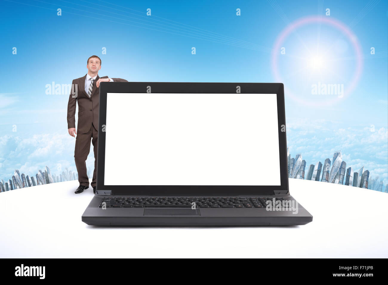 Big laptop hi-res stock photography and images - Alamy
