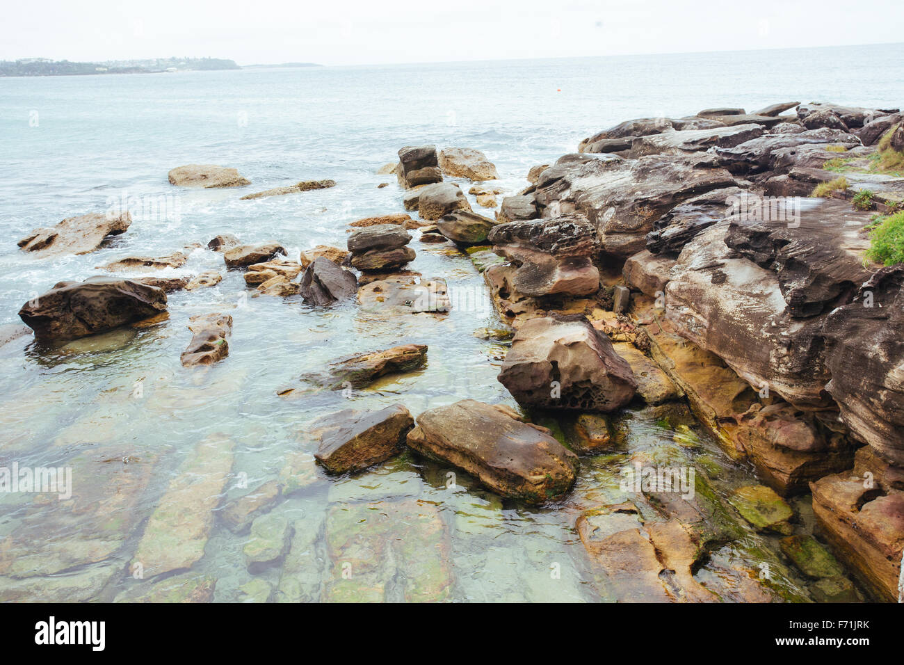 rock foundation sydney australia Stock Photo - Alamy