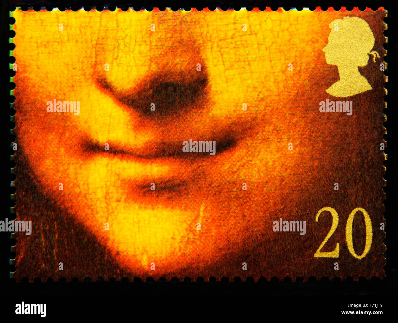 Postage stamp. Great Britain. Queen Elizabeth II. 1990. Greetings ...