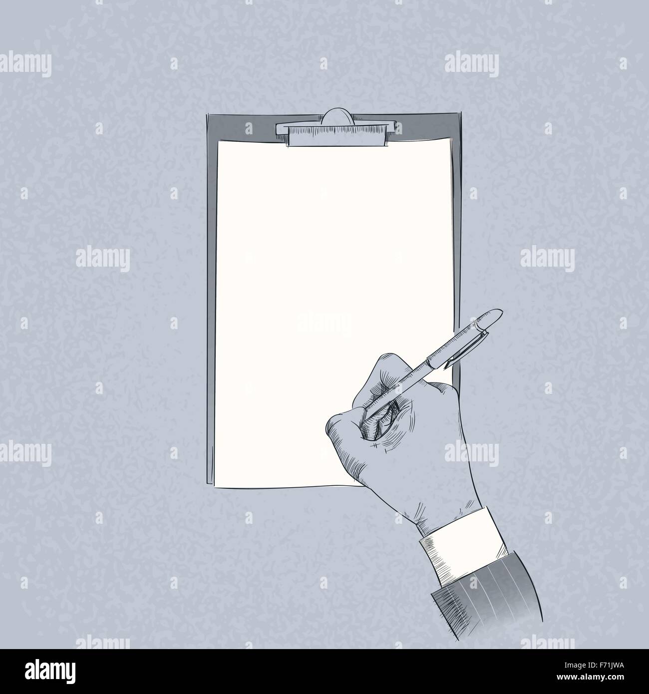 Business Man Hand Hold Pen Write Sign Up Contract Paper Document Stock ...