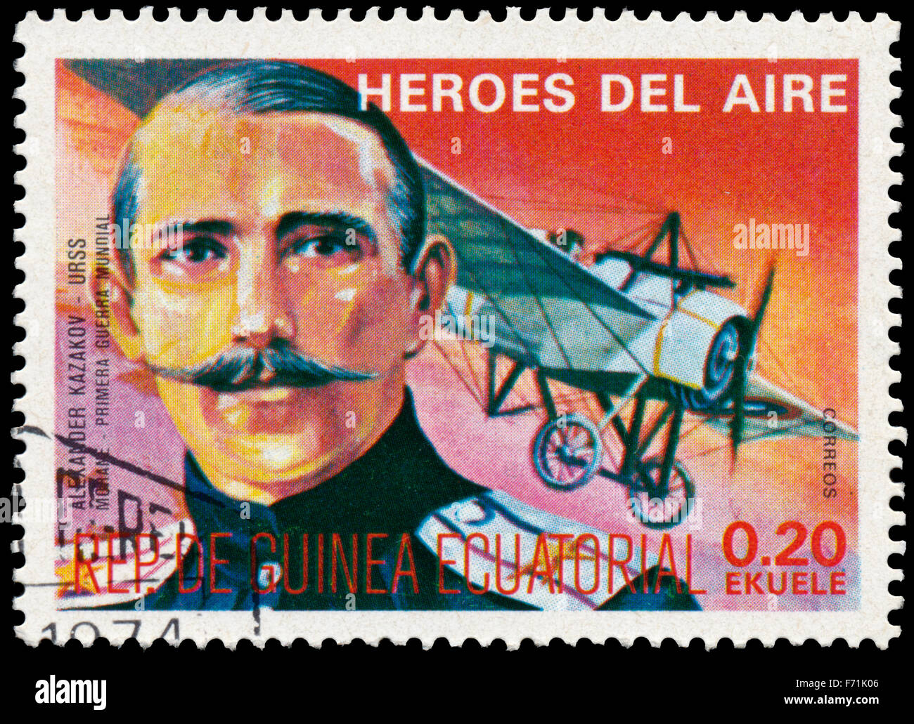 EQUATORIAL GUINEA - CIRCA 1977: a stamp printed in Equatorial Guinea ...