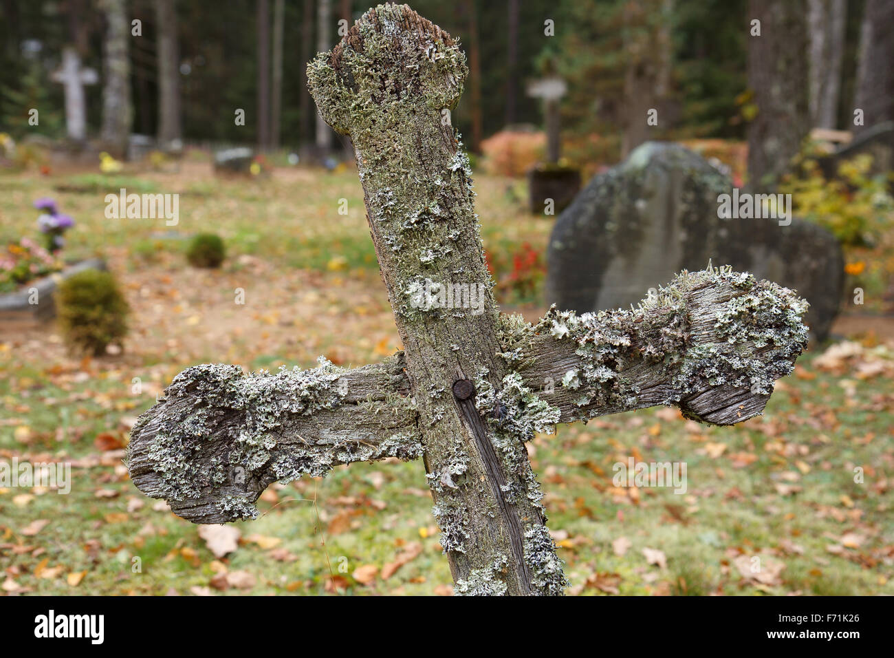 Old graveyard cross Stock Photo - Alamy