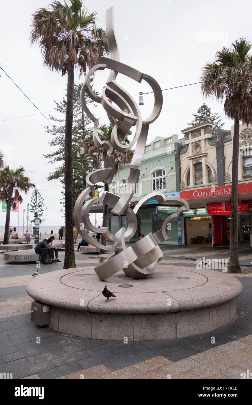 manly corso sculpture Stock Photo - Alamy