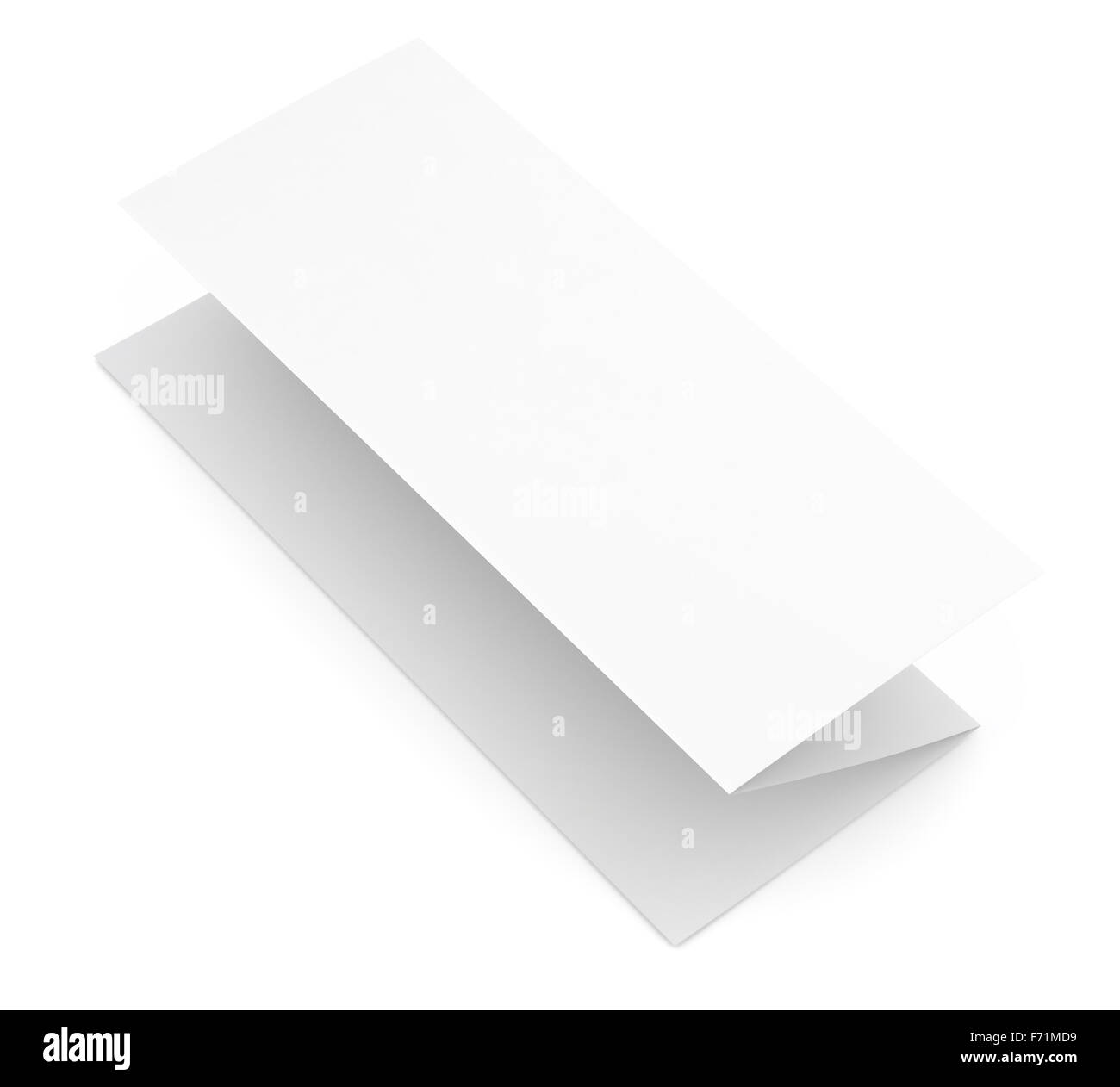 Blank paper booklet on white Stock Photo - Alamy