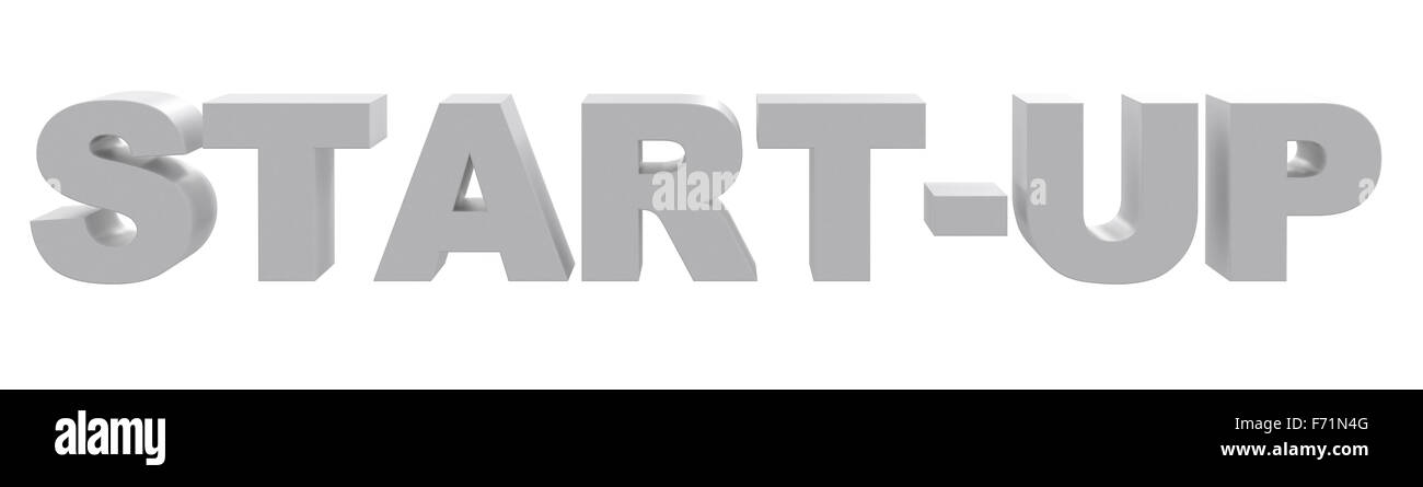 Word start up on white Stock Photo - Alamy