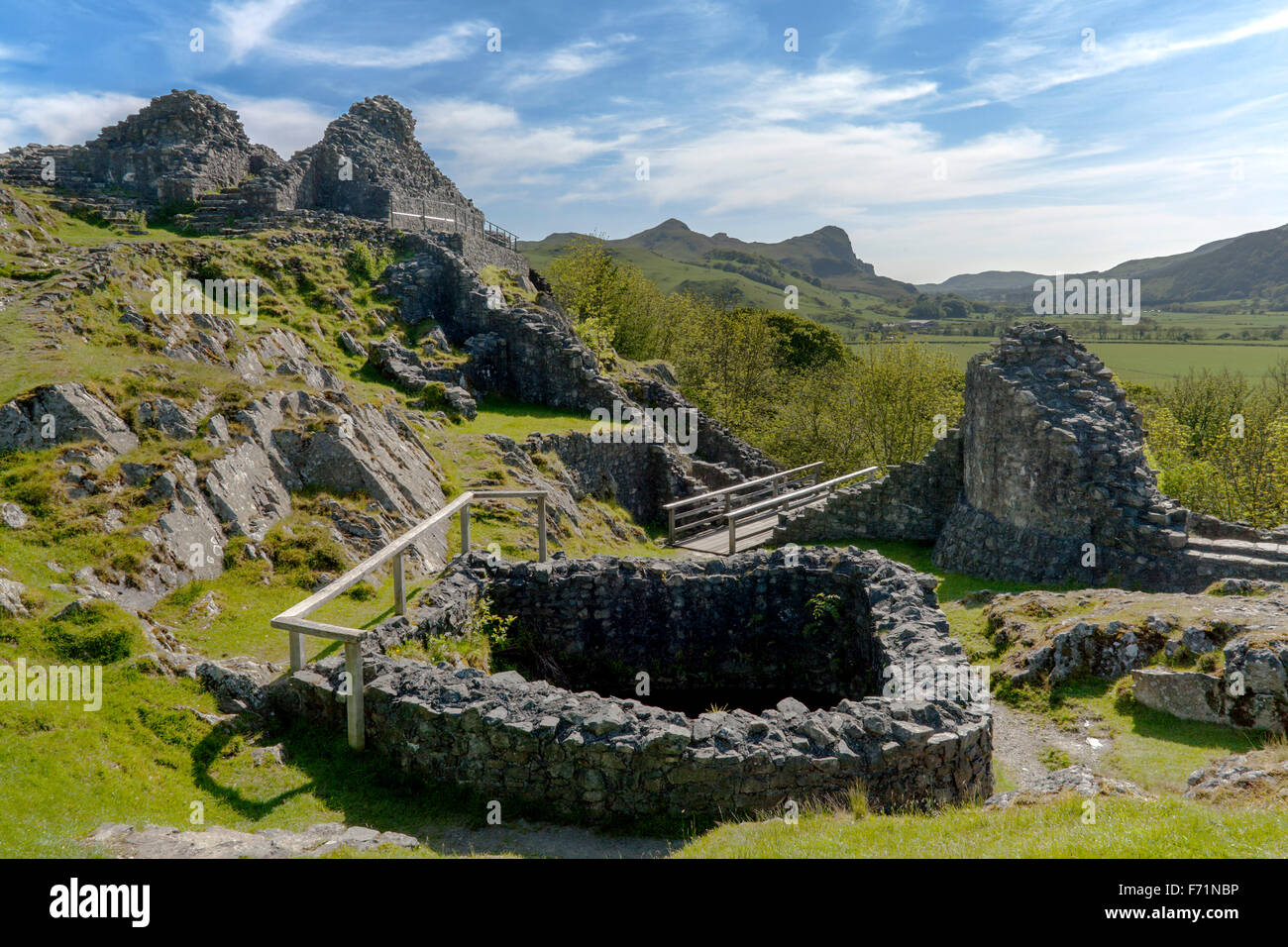 The ruins of Castell y Bere a welsh medieval castle dated at 1221 in ...