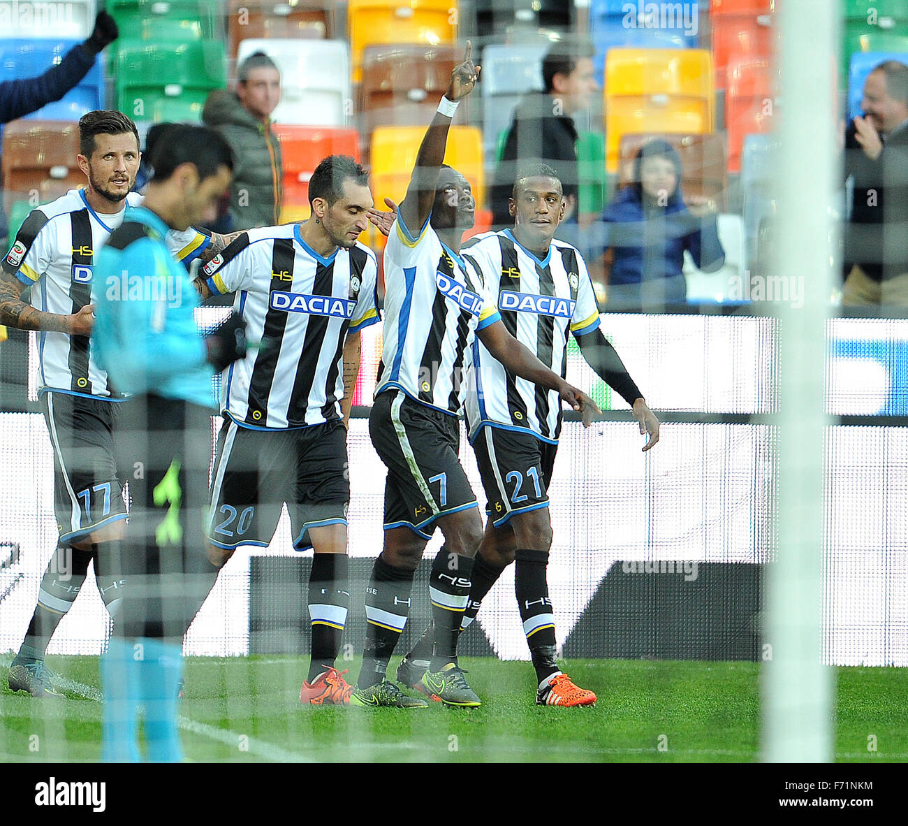 Udine, Italy. 22nd November, 2015. Udinese's midfielder Emmanuel Badu ...