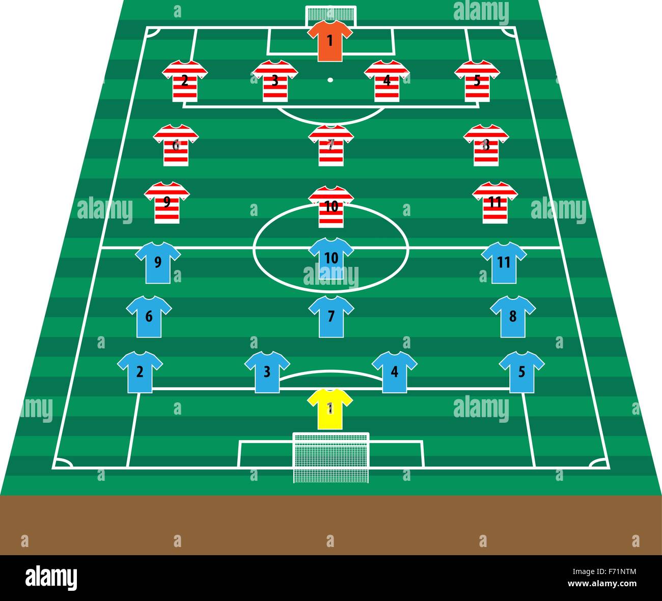 image of a isometric soccer field. Global colors used Stock Vector ...