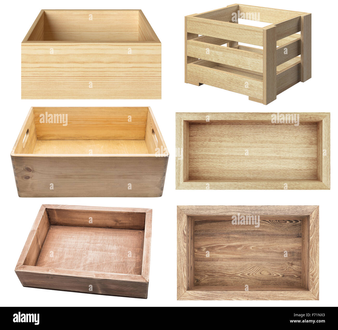 Empty wooden boxes hi-res stock photography and images - Alamy
