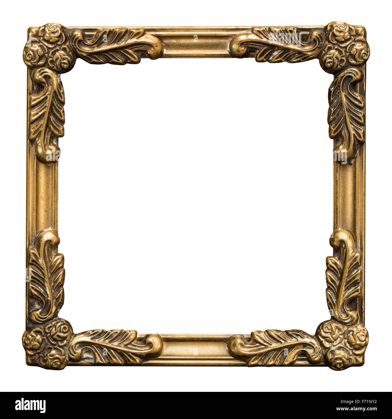Ornate vintage metal photo frame Stock Photo - Alamy