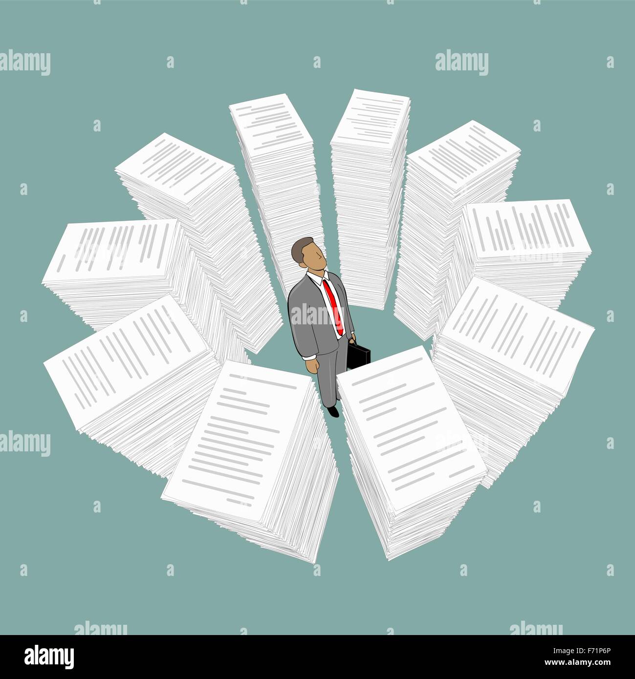 vector image of stack of paper Stock Vector Image & Art - Alamy