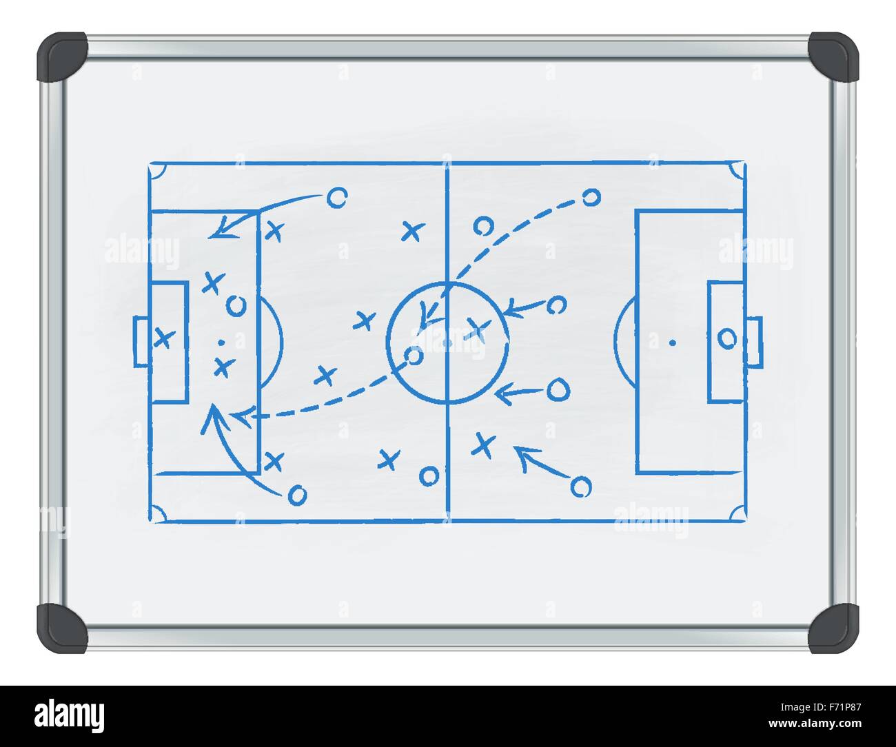 football tactic on whiteboard Stock Vector Image & Art - Alamy