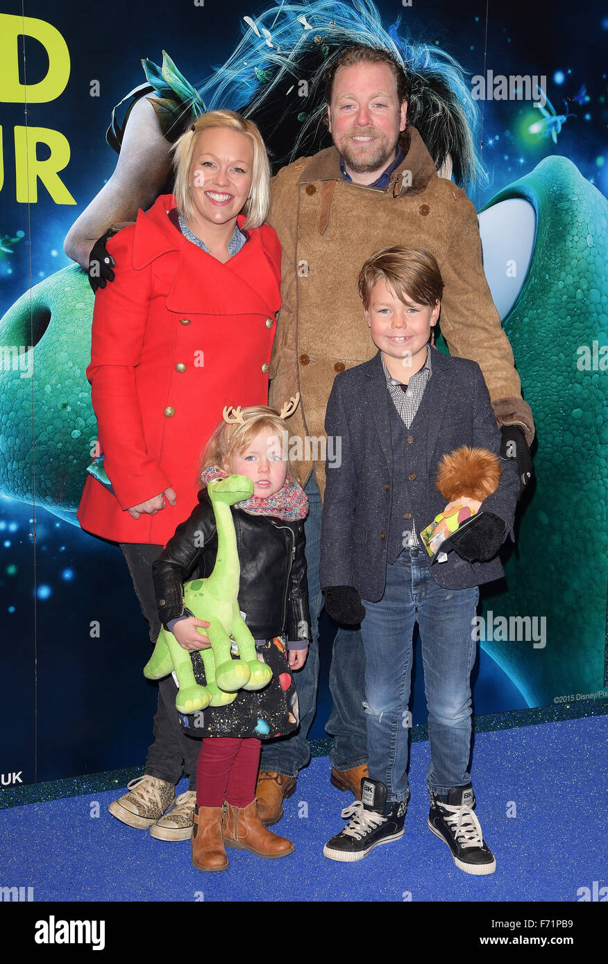 London, UK. Beth Johnson, Rufus Hound, Hilda and Alby at the UK Gala ...