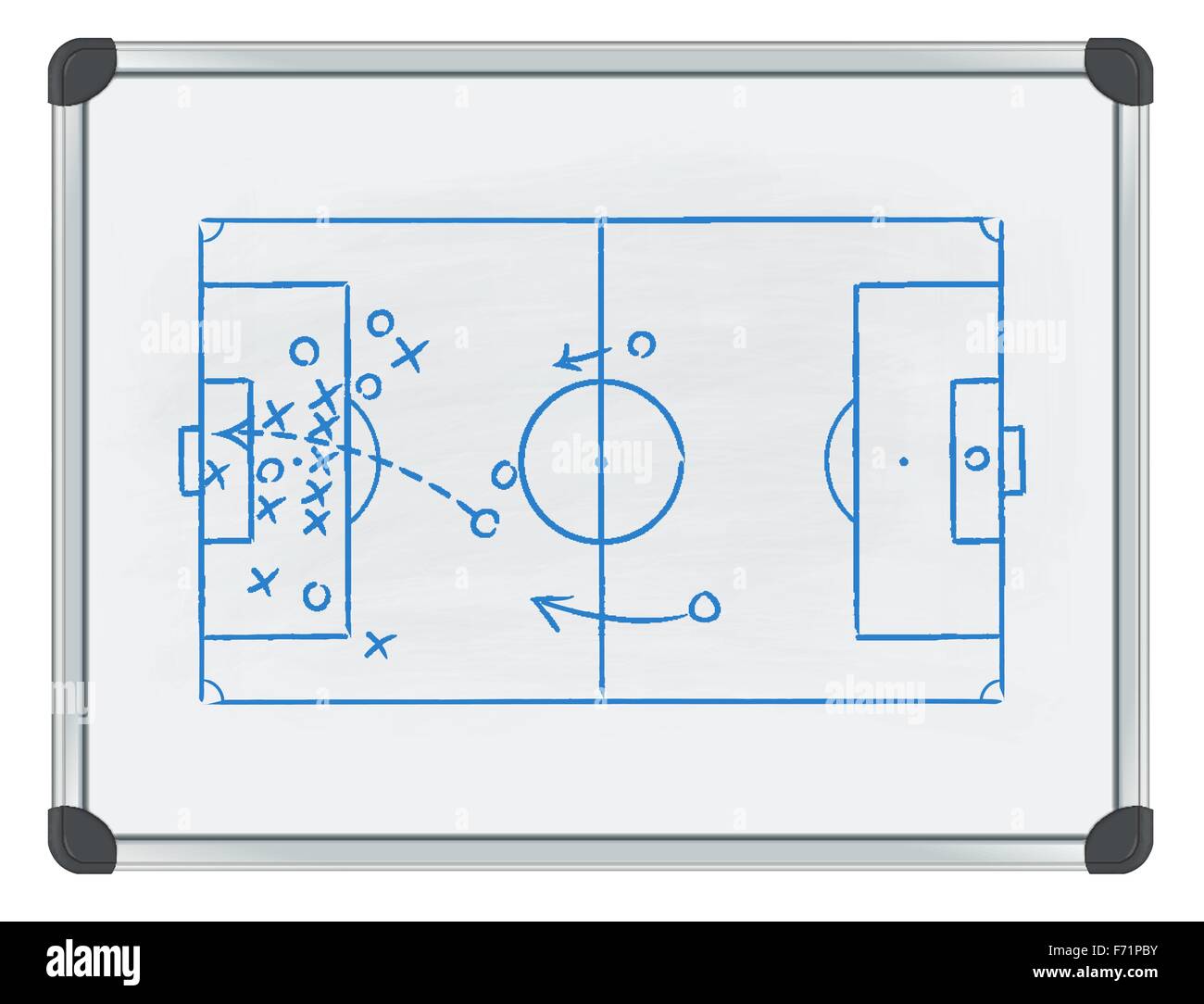football tactic on white board Stock Vector Image & Art - Alamy