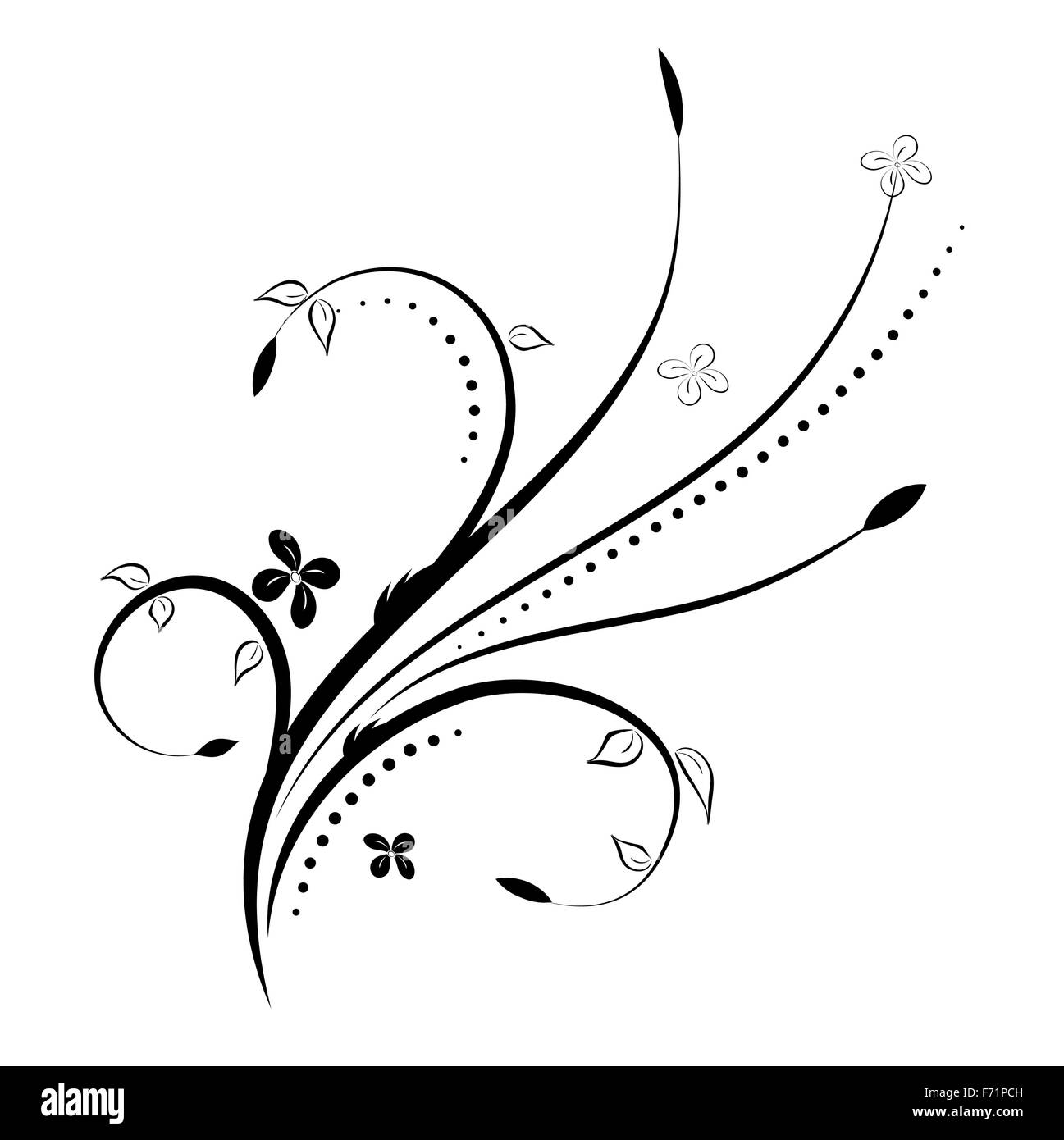 simple floral design Stock Vector Image & Art - Alamy