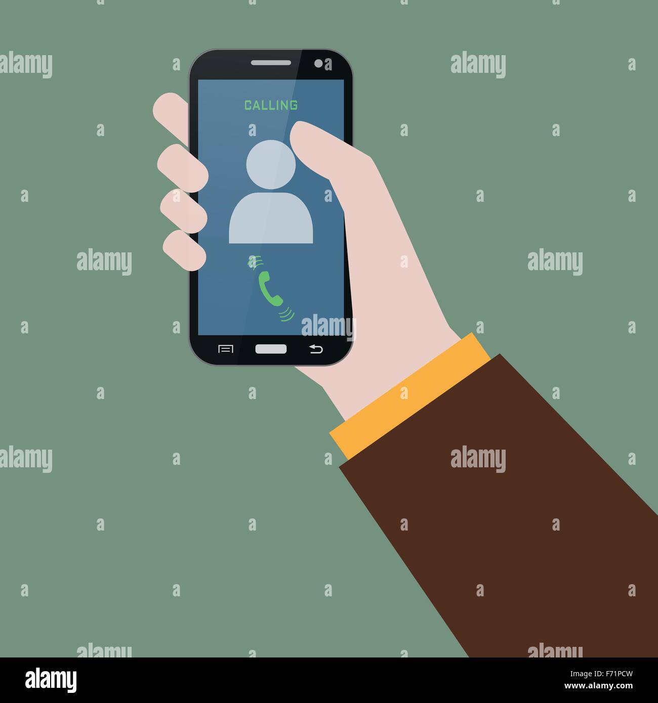 making phone call Stock Vector Image & Art - Alamy
