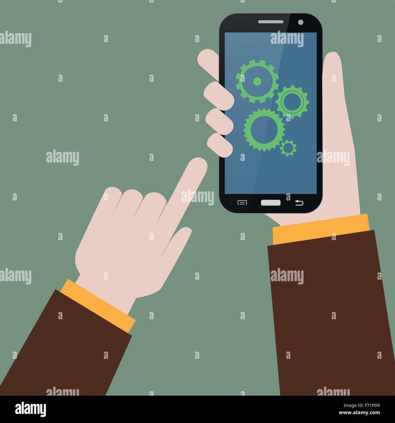 Youth mobile phone Stock Vector Images - Alamy