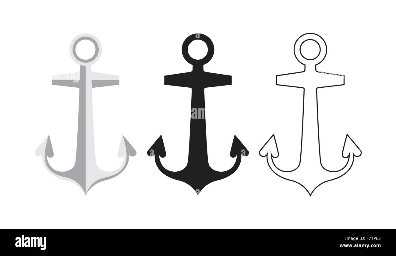 Anchor shape Cut Out Stock Images & Pictures - Alamy