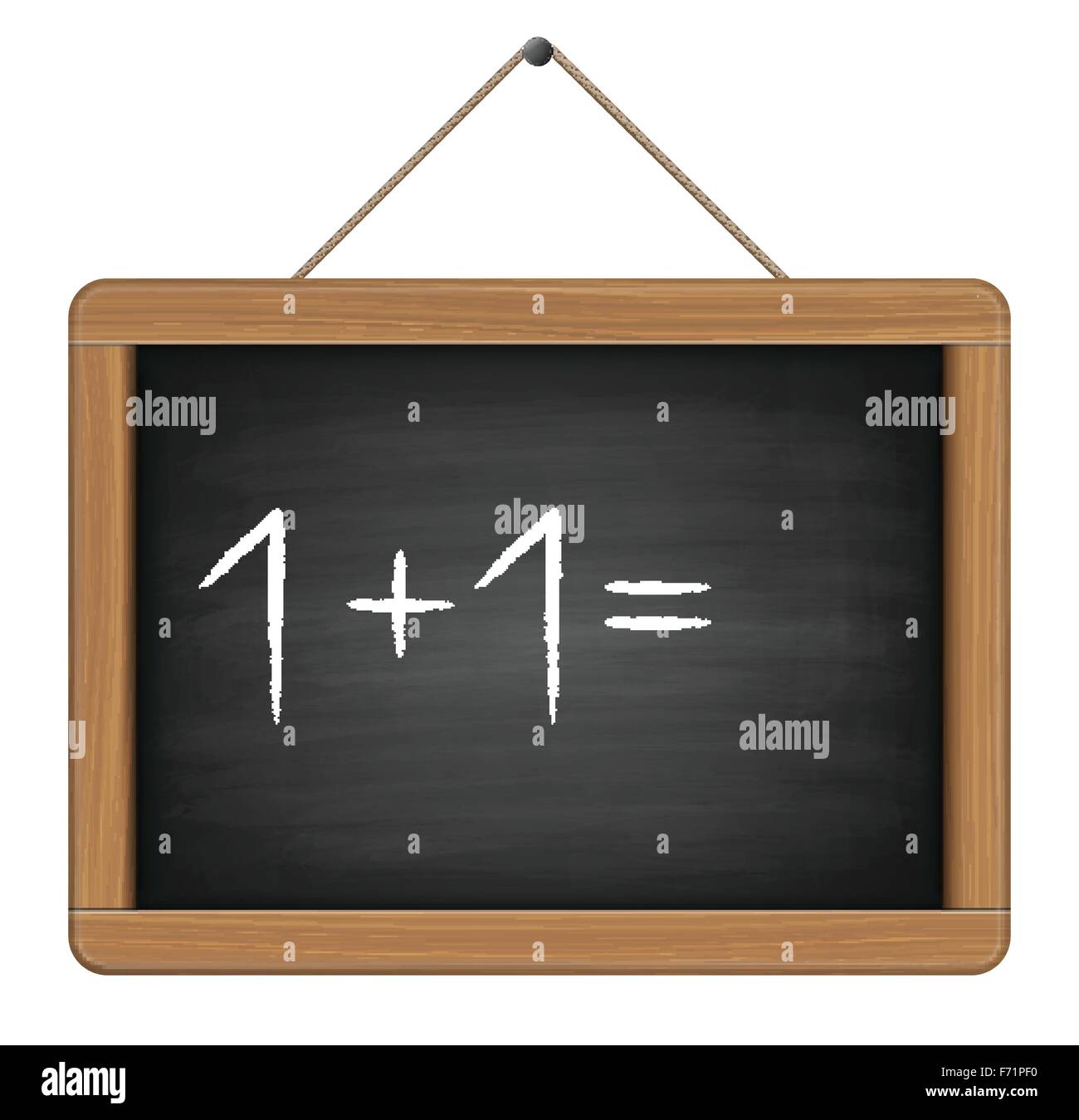 vector image of blackboard with math equation Stock Vector Image & Art ...