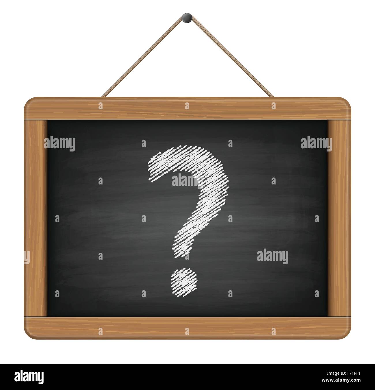 vector image of blackboard with question mark Stock Vector Image & Art ...