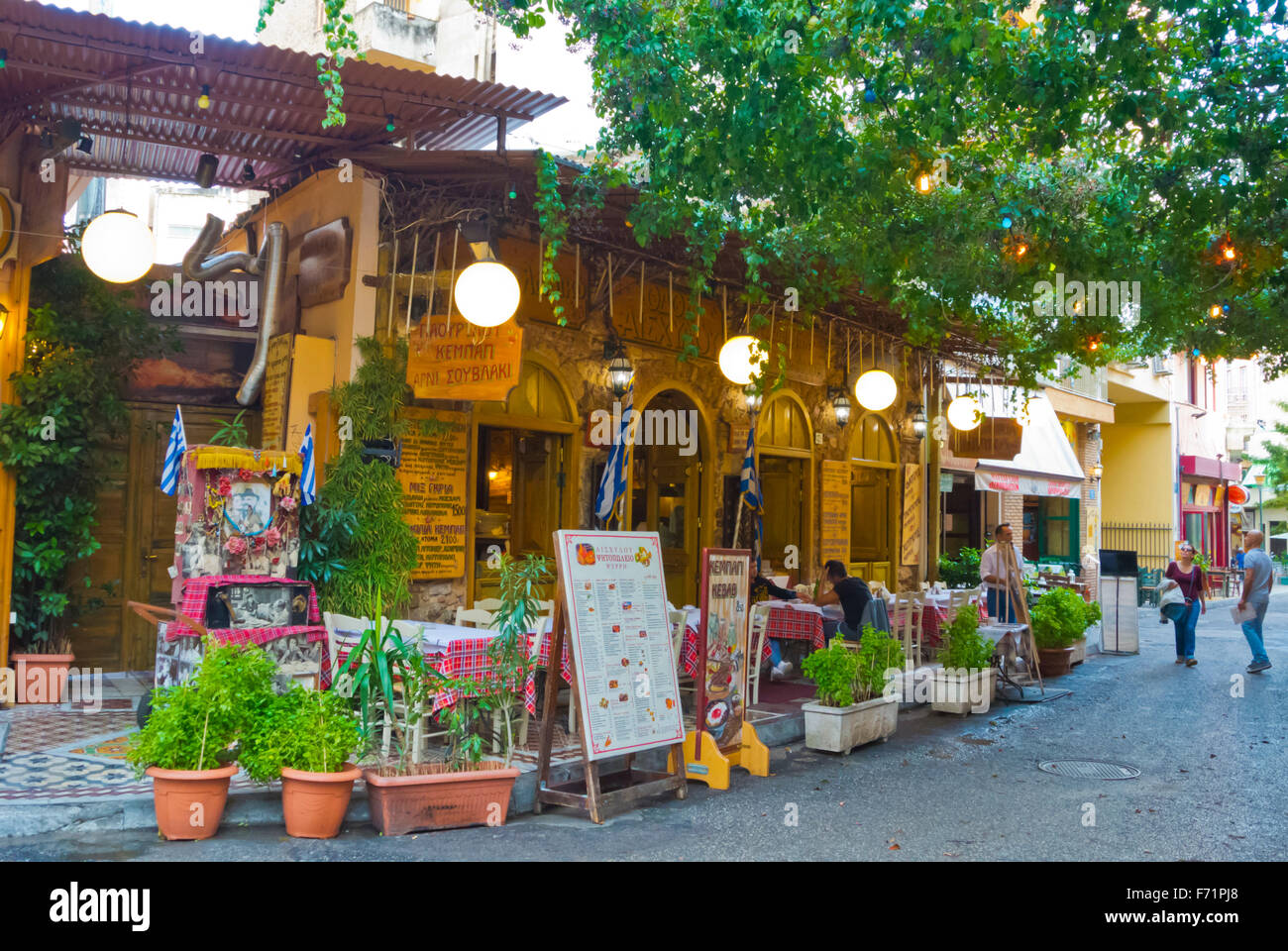 plateia Iroon, Heroes square, nightlife spot, Psyri district, Athens ...
