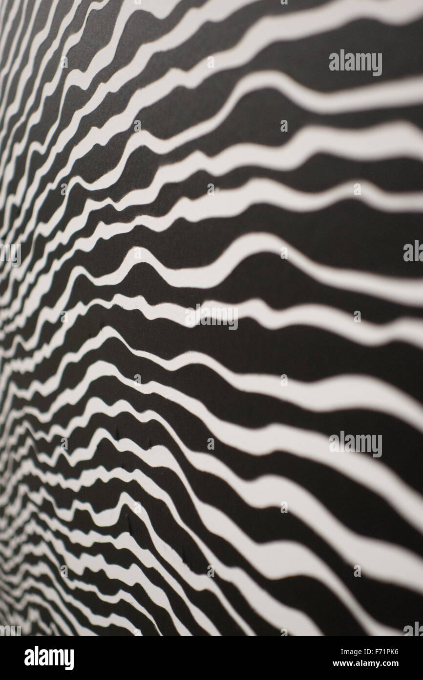zebra pattern wall hanging art Stock Photo - Alamy