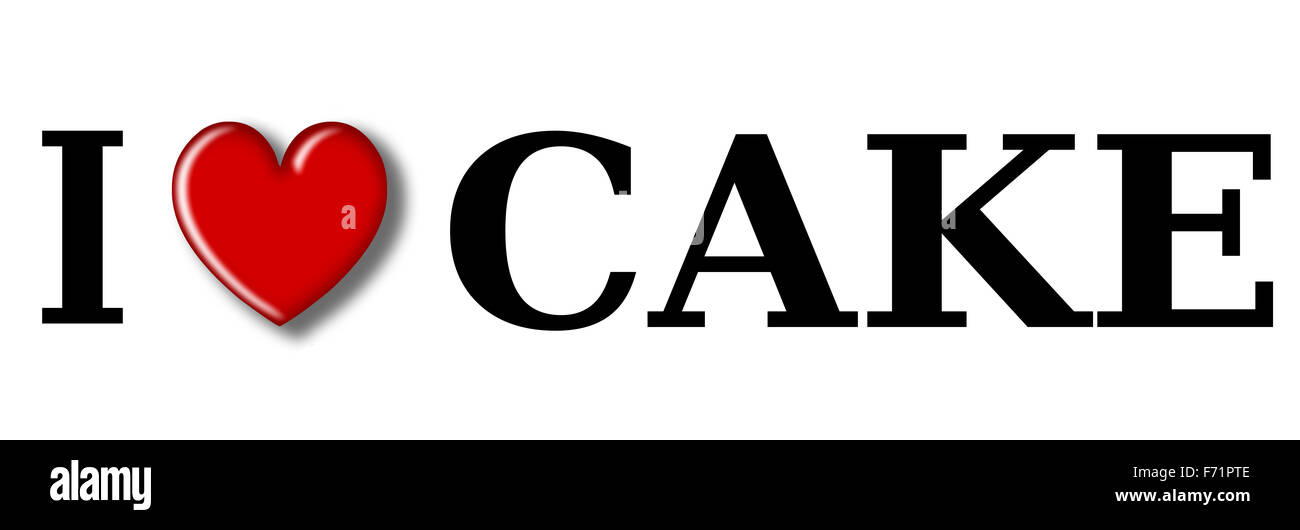 I love cake Stock Photo - Alamy