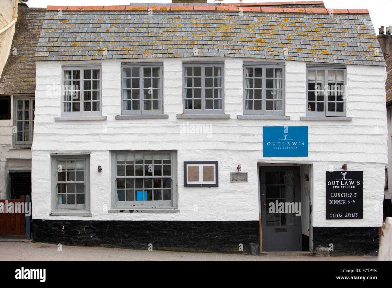 Chef Nathan Outlaw's Fish Kitchen restaurant, Port Isaac, Cornwall ...