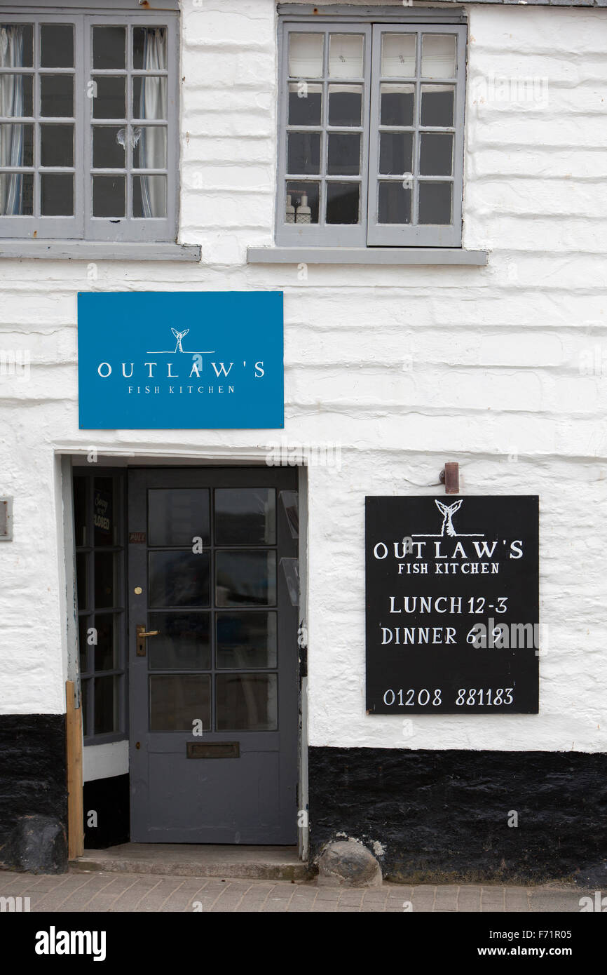 Chef Nathan Outlaw's Fish Kitchen restaurant, Port Isaac, Cornwall ...