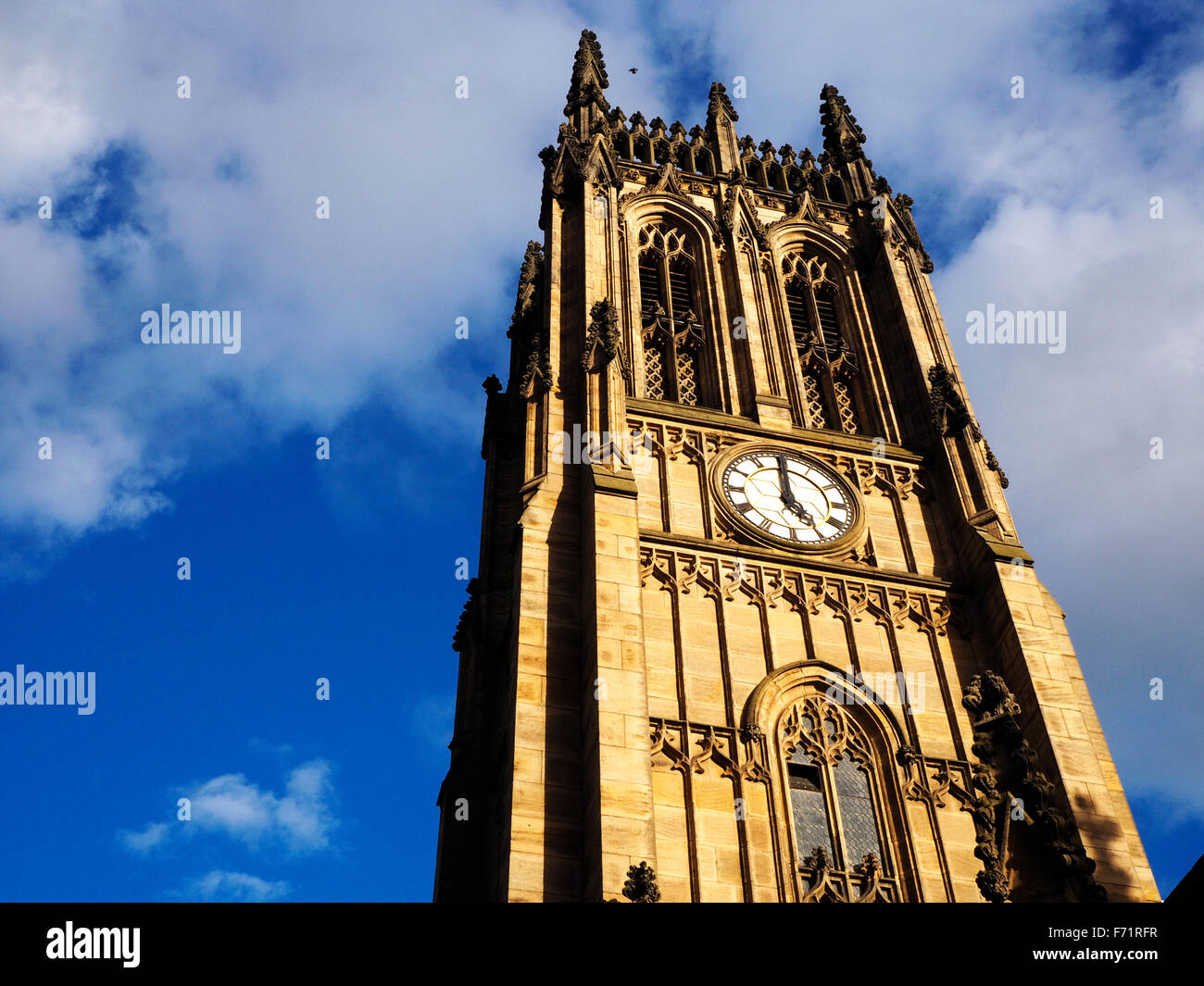 Clock Tower at Leeds Minster Leeds West Yorkshire England Stock Photo ...