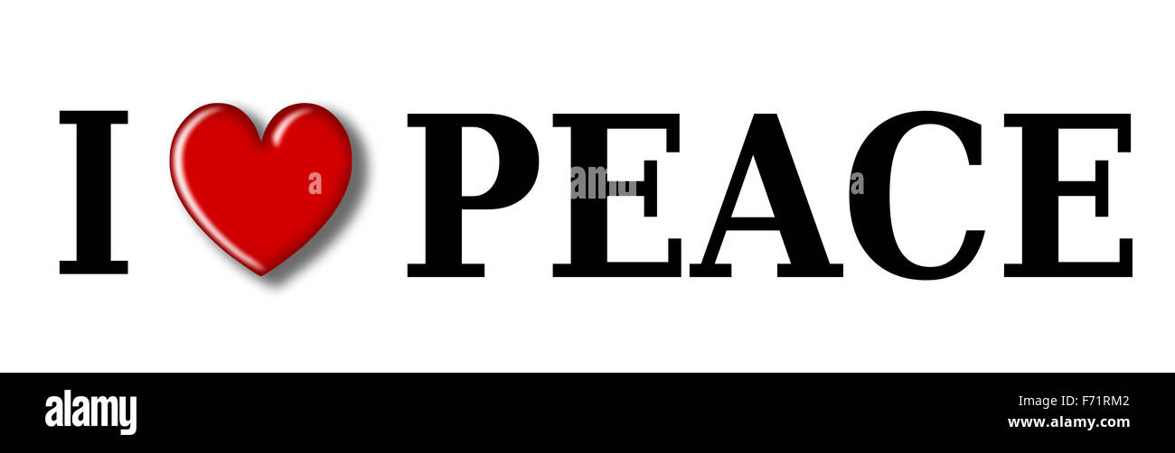 I love peace Stock Photo - Alamy
