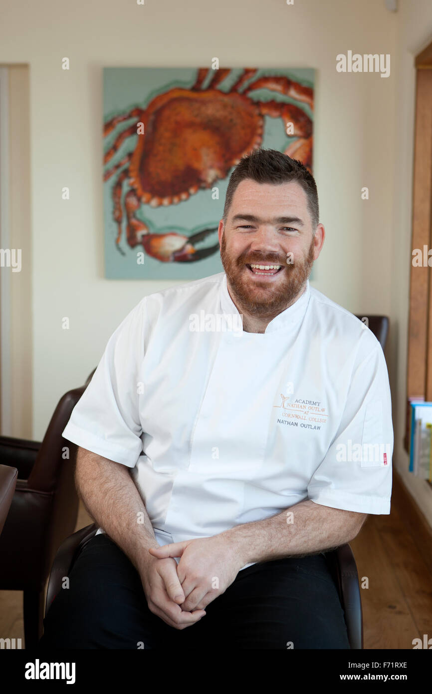 Cornwall based Celebrity Chef Nathan Outlaw Stock Photo - Alamy