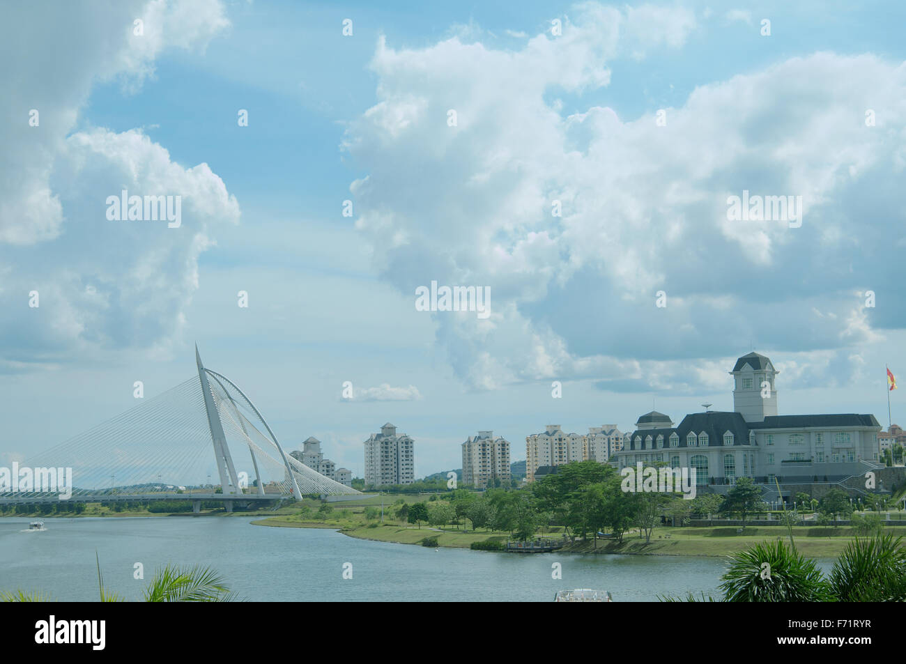 Seri Wawasan Bridge, Putrajaya the federal administrative centre of ...