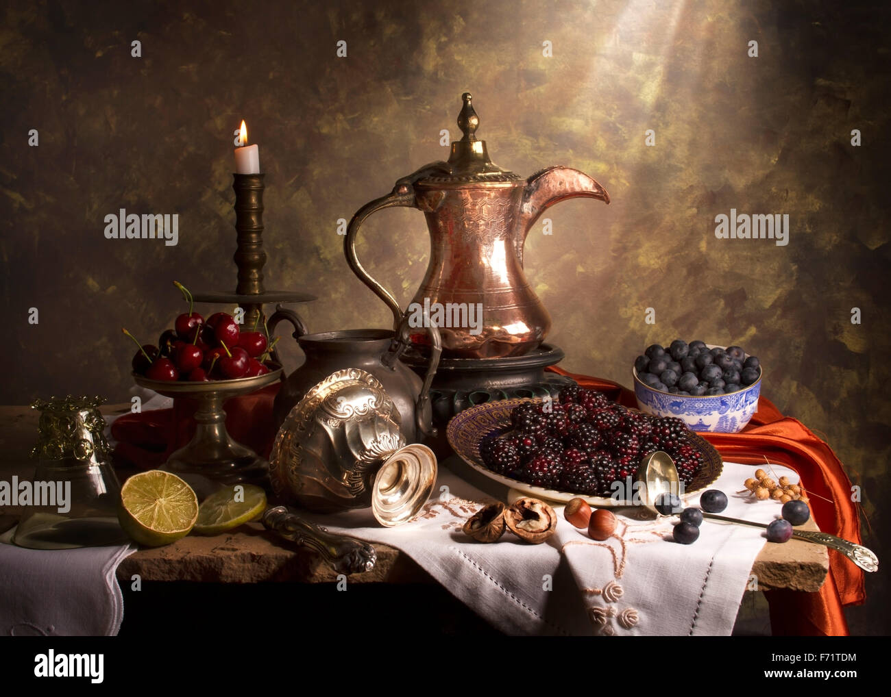 Still Life with Arabian Coffee Pot Stock Photo - Alamy