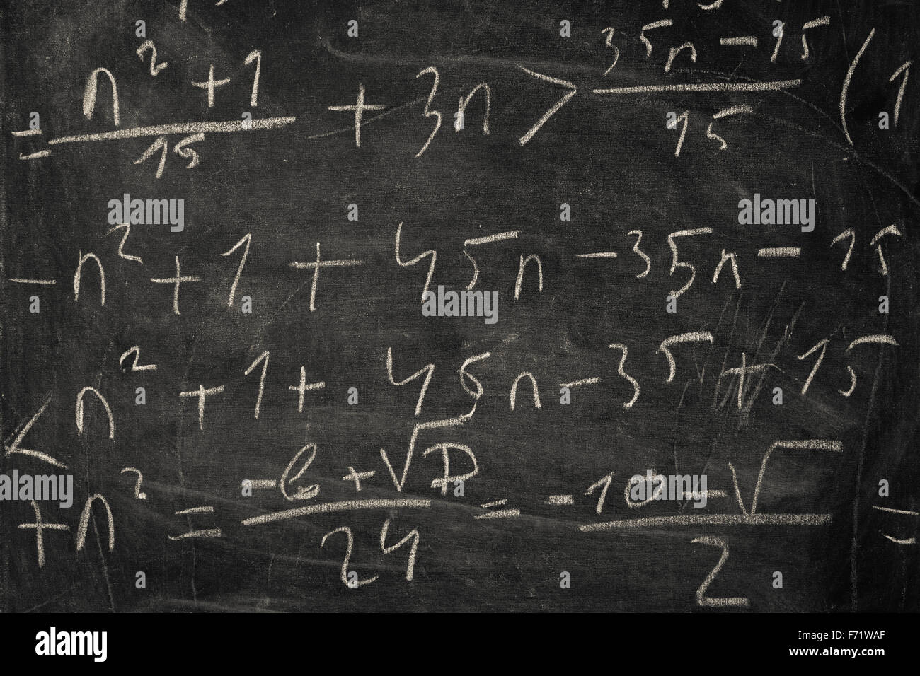 Equation blackboard hi-res stock photography and images - Alamy