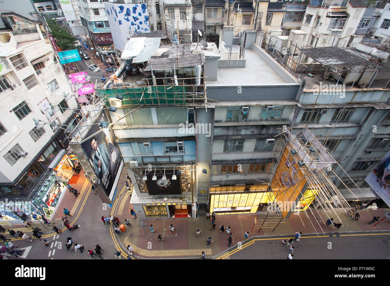 hong kong wan chai building Stock Photo - Alamy