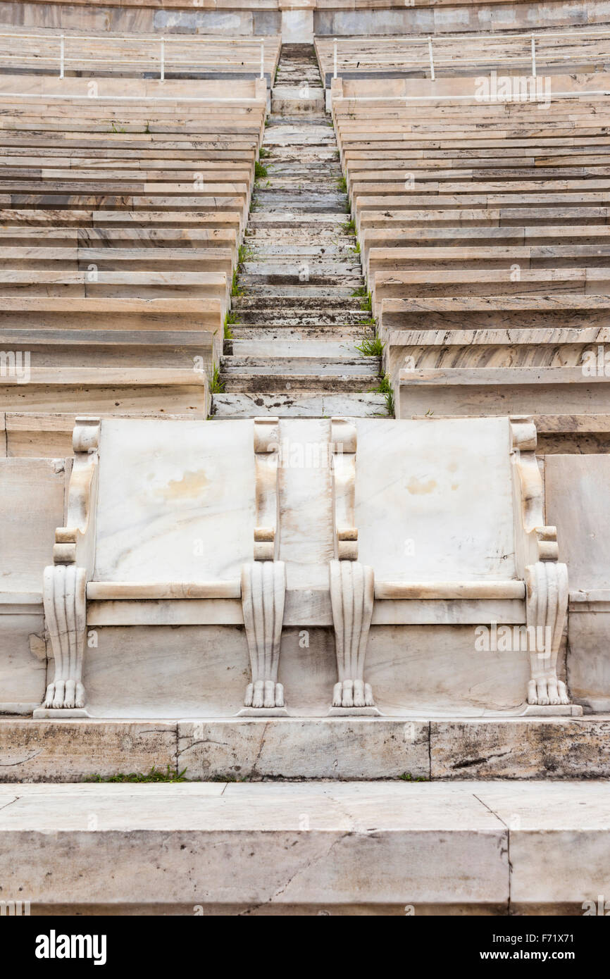 Royal boxes used in 1896, Panathenaic Stadium, original modern day ...