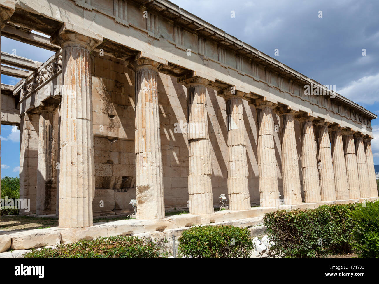 Temple of Hephaestus, Ancient Agora of Athens, Athens, Greece Stock ...