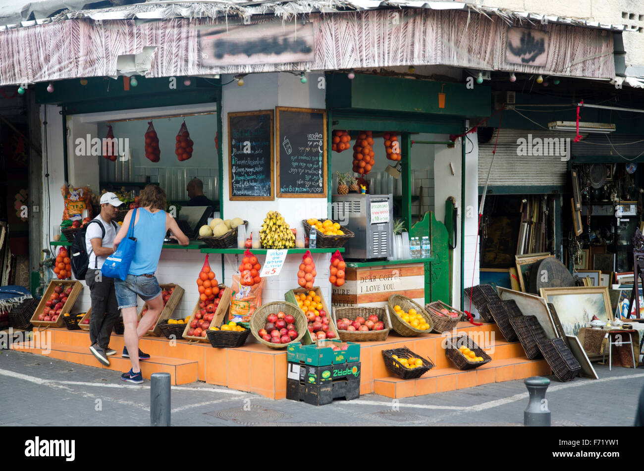 A juice stall in Jaffa's old town, Israel Stock Photo - Alamy