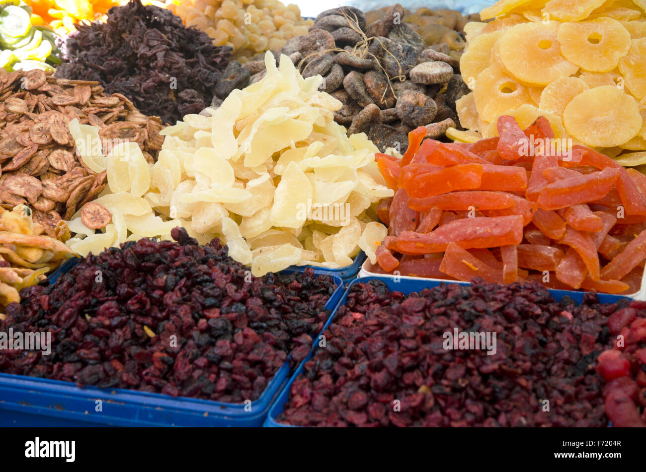 Shop display of dried fruits hi-res stock photography and images - Alamy