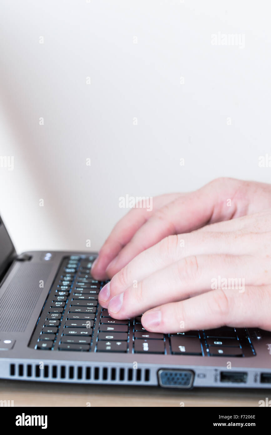 Man writes data hi-res stock photography and images - Alamy
