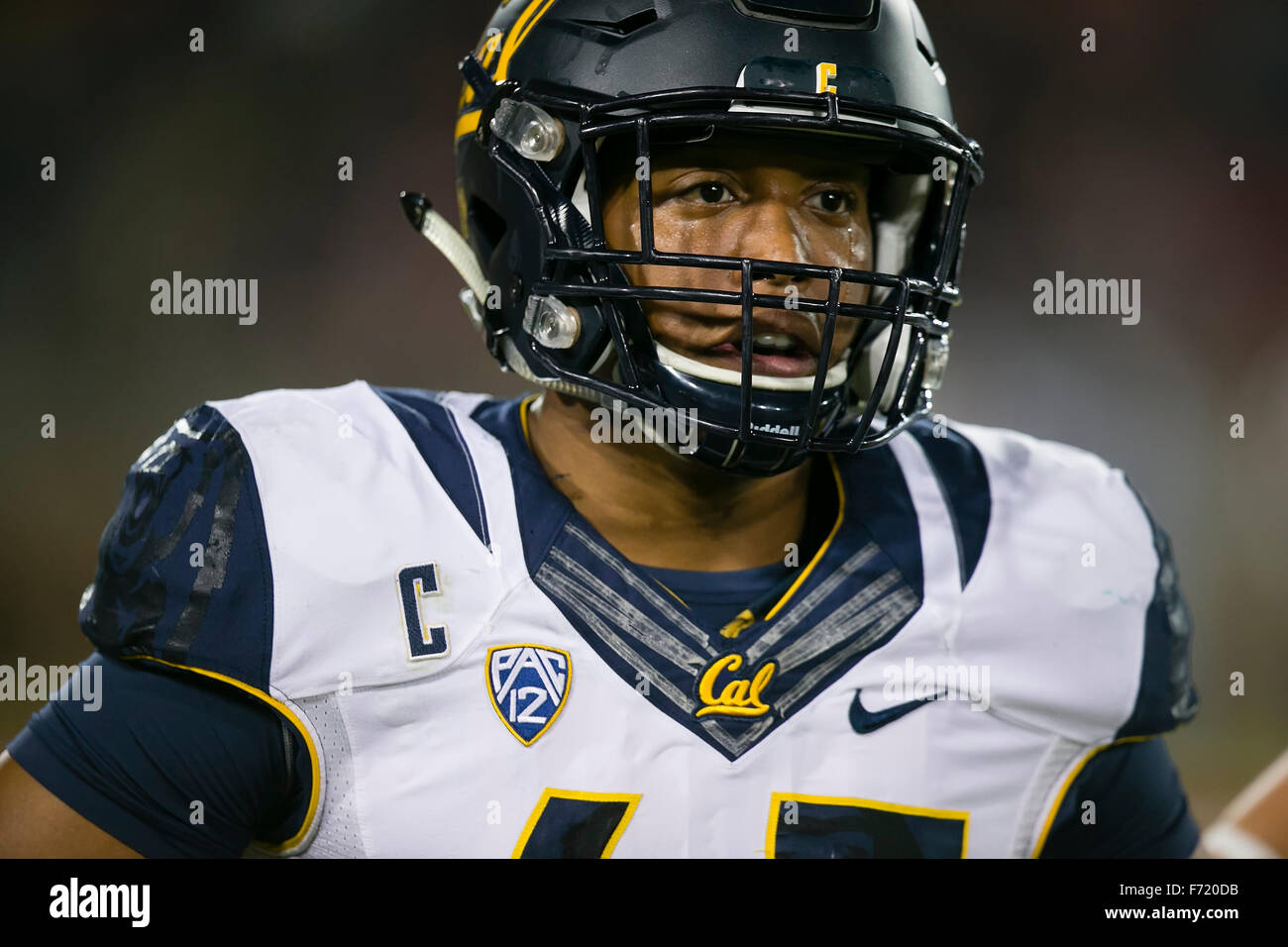 Palo Alto, CA. 21st Nov, 2015. California Golden Bears linebacker Hardy ...
