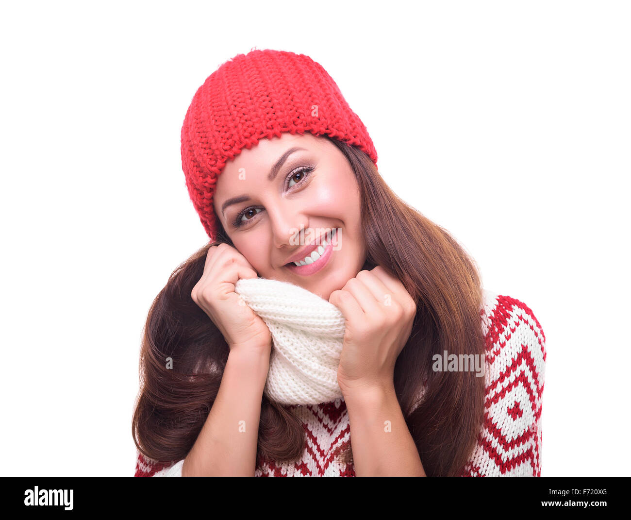 Beautiful girl in winter hi-res stock photography and images - Alamy
